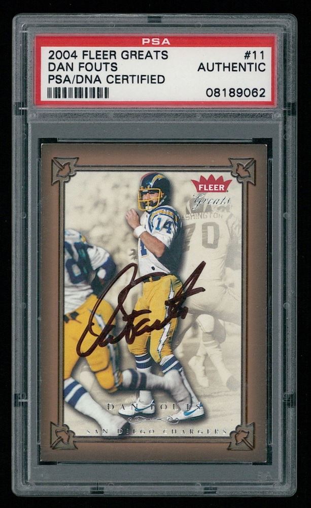 Dan Fouts Signed 2004 Greats of the Game #11 (PSA Encapsulated)