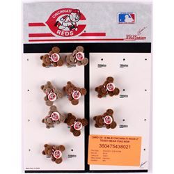 Vintage Cincinnati Reds Teddy Bear Pin Display