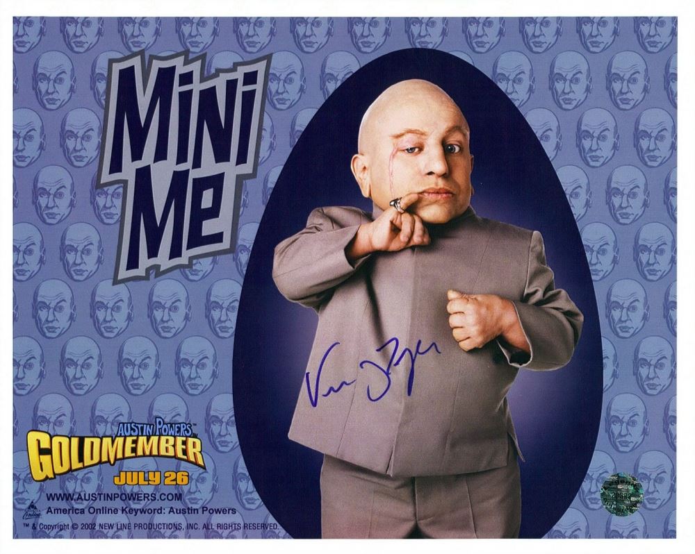 Verne Troyer Signed "Austin Powers" Mini Me 8x10 Photo (Legends COA)