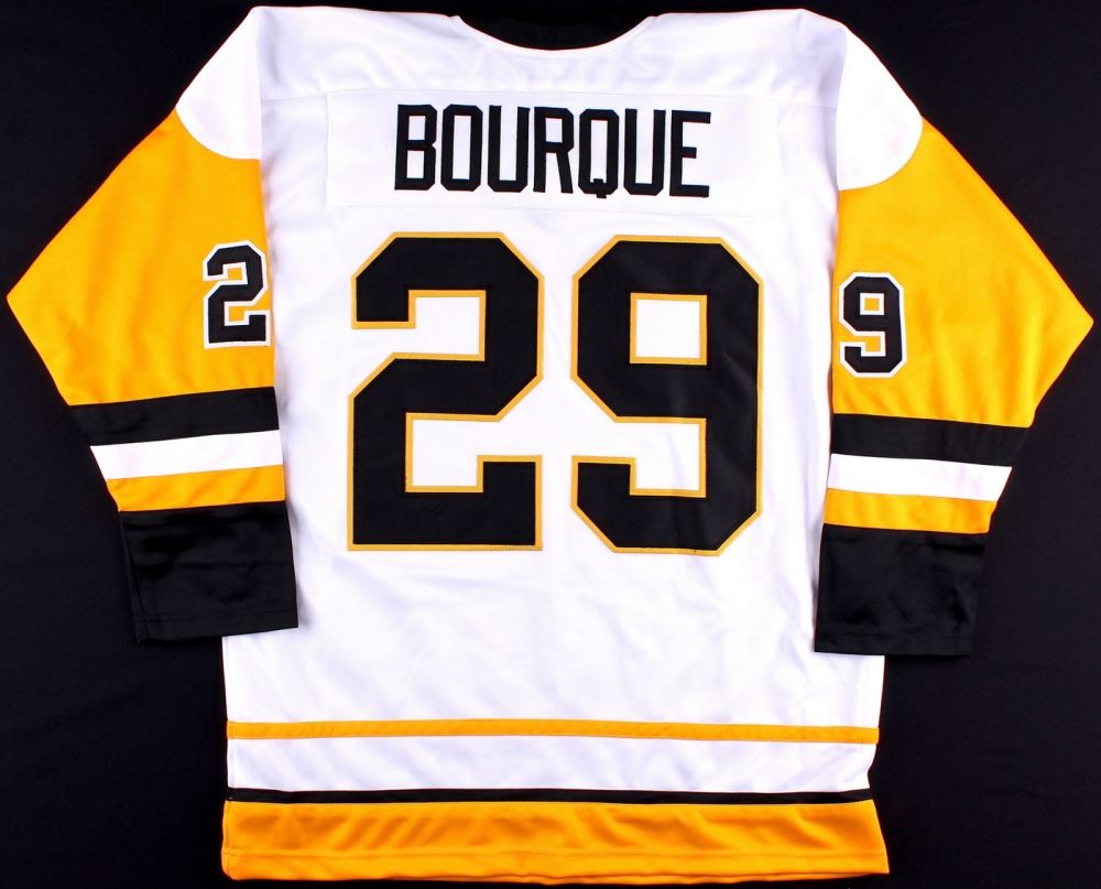 Phil Bourque Penguins On-Ice Style Custom Stitched Jersey (Size XL)