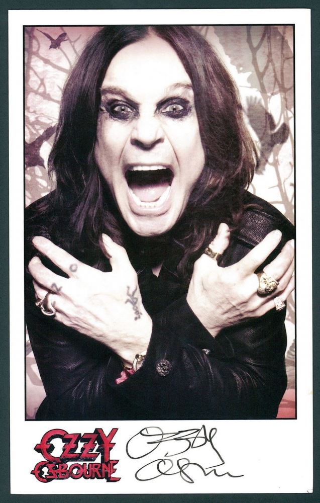 Ozzy Osbourne Signed 5x8 Photo (JSA COA)