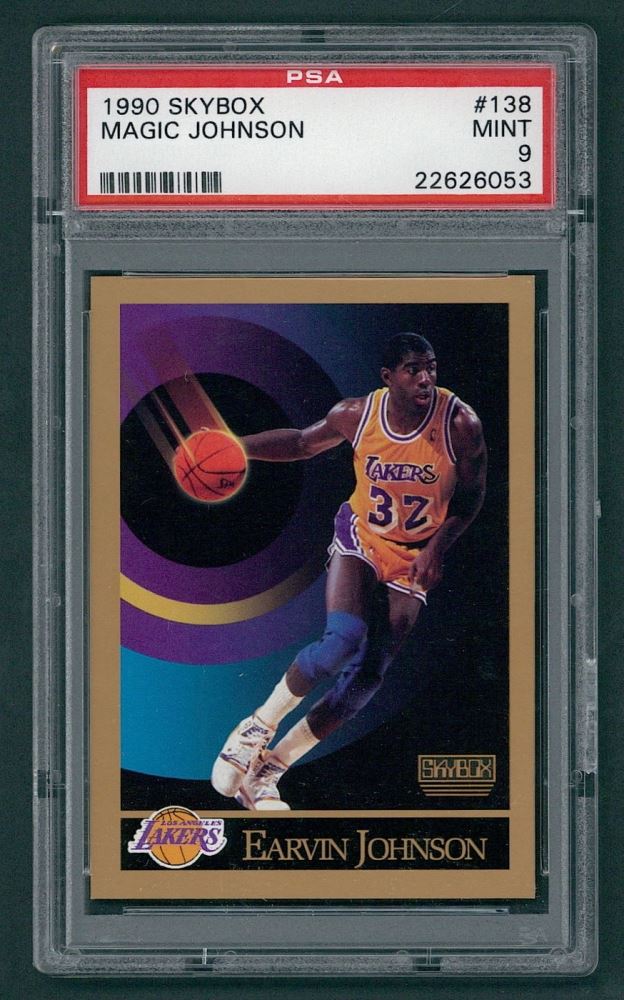 Magic Johnson 1990 SkyBox #138 (PSA 9)
