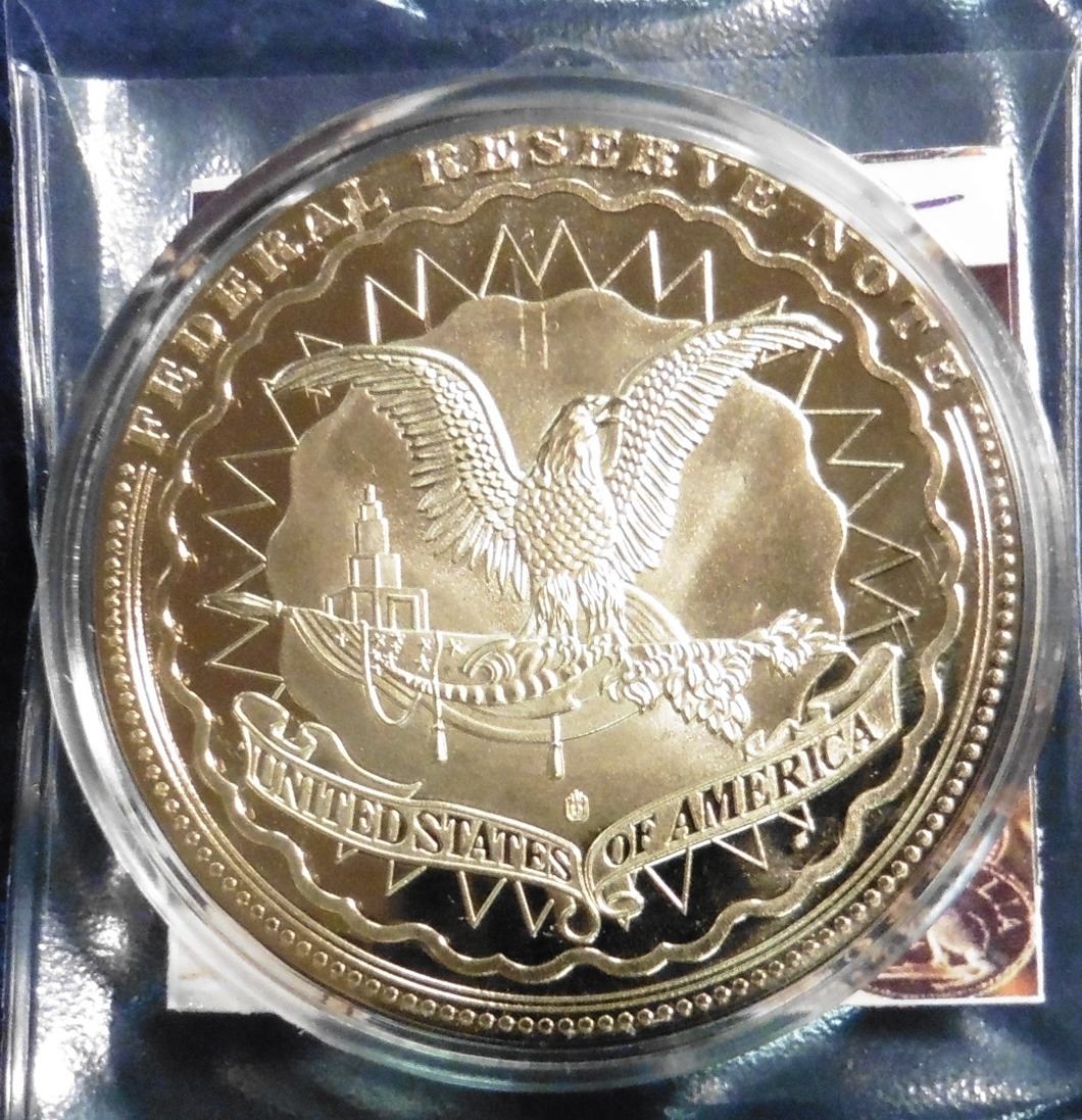 2010 American Mint Medal - Benjamin Franklin $100 Banknote. Material ...