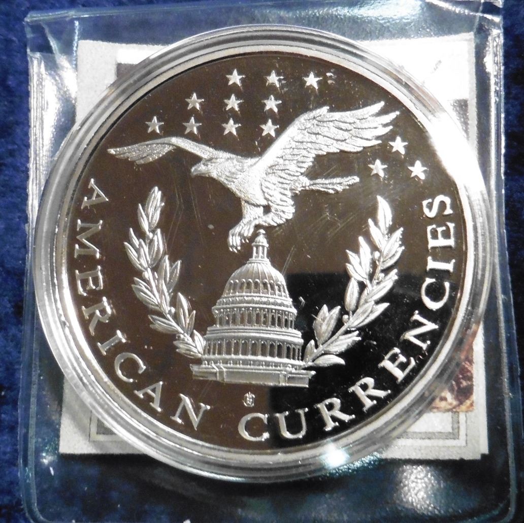 2001 American Mint Medal - Buffalo Nickel Inlay Coin. Material: Cu/Ni ...