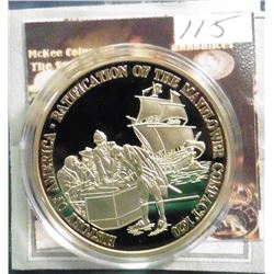 2009 The Birth of Our Nation Medal - Mayflower Compact Coin. Material ...