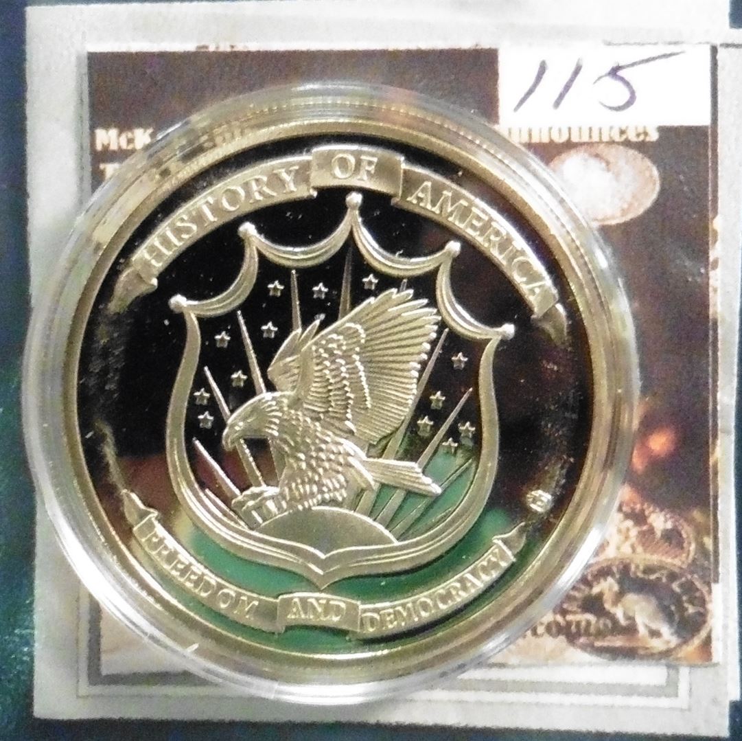 2009 The Birth of Our Nation Medal - Mayflower Compact Coin. Material ...