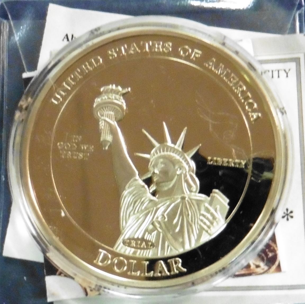 2009 "Presidential Dollar Trials - Abraham Lincoln Trial Coin. Material ...