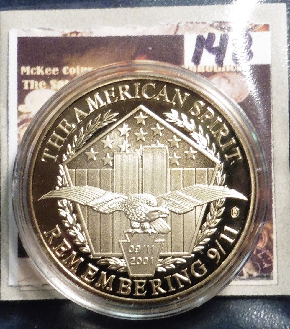 2011 American Mint Medal The American Spirit Remembering 9/11 - Justice ...