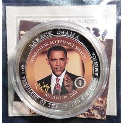 2009 Life of Barack Obama in color Coin. "Obama's Acceptance Speech ...