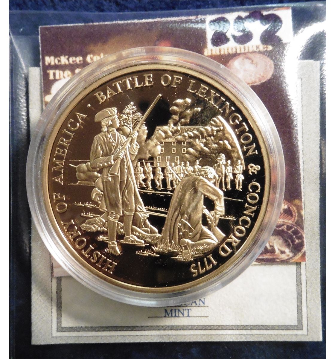 2009 The Birth of Our Nation - Lexington & Concord Coin. Material: Cu ...