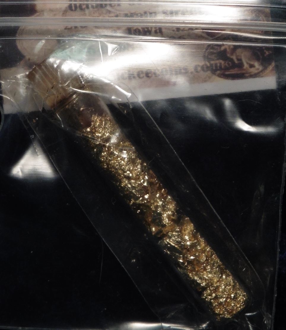 Vial of 24K Gold Flakes from Alaska.