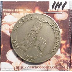 1867-1967 Alaska Centennial B.P.O.E. Elks 1429 Ketchikan, Alaska Token.