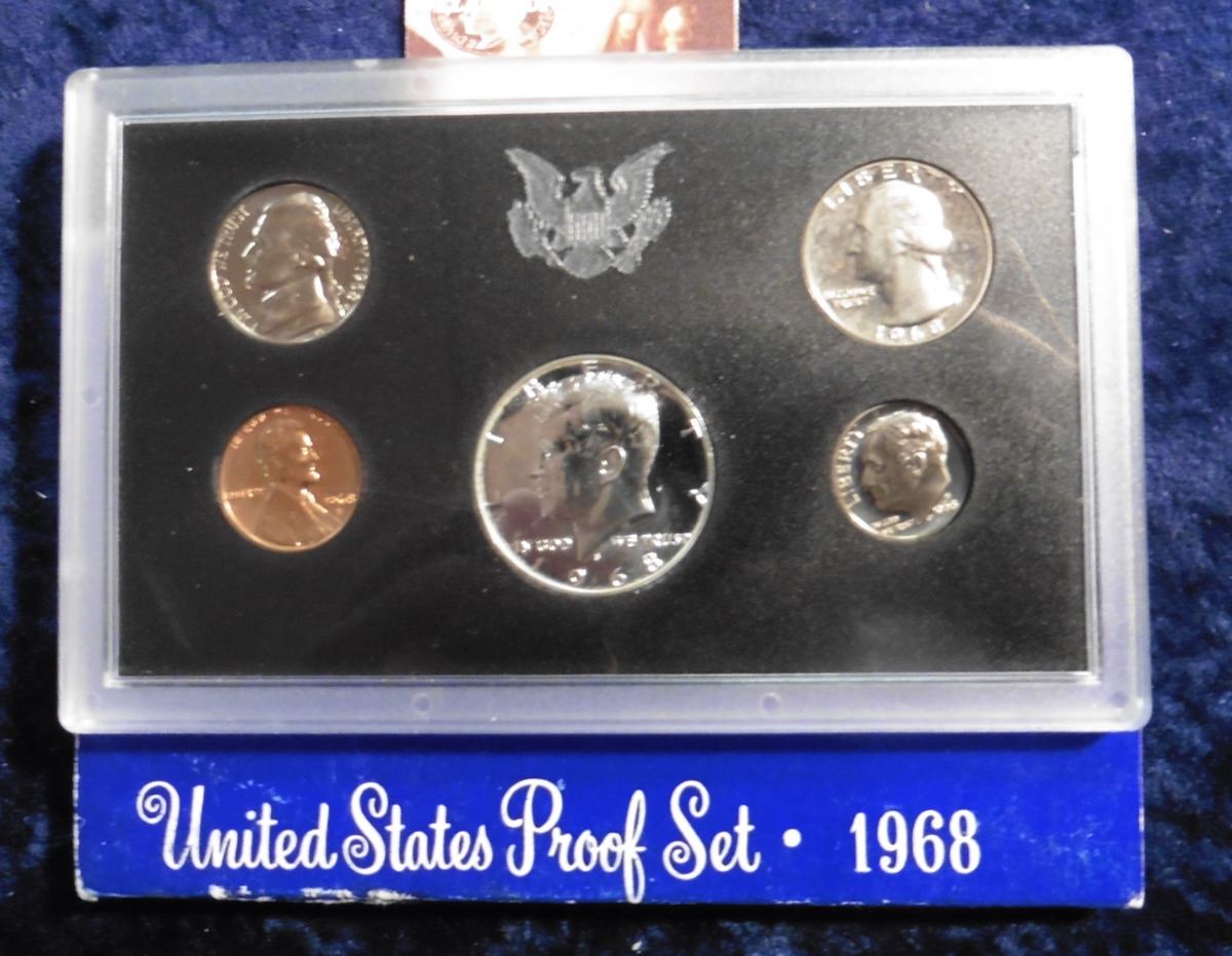 1968 S Silver U.S. Proof Set. Original as issued.