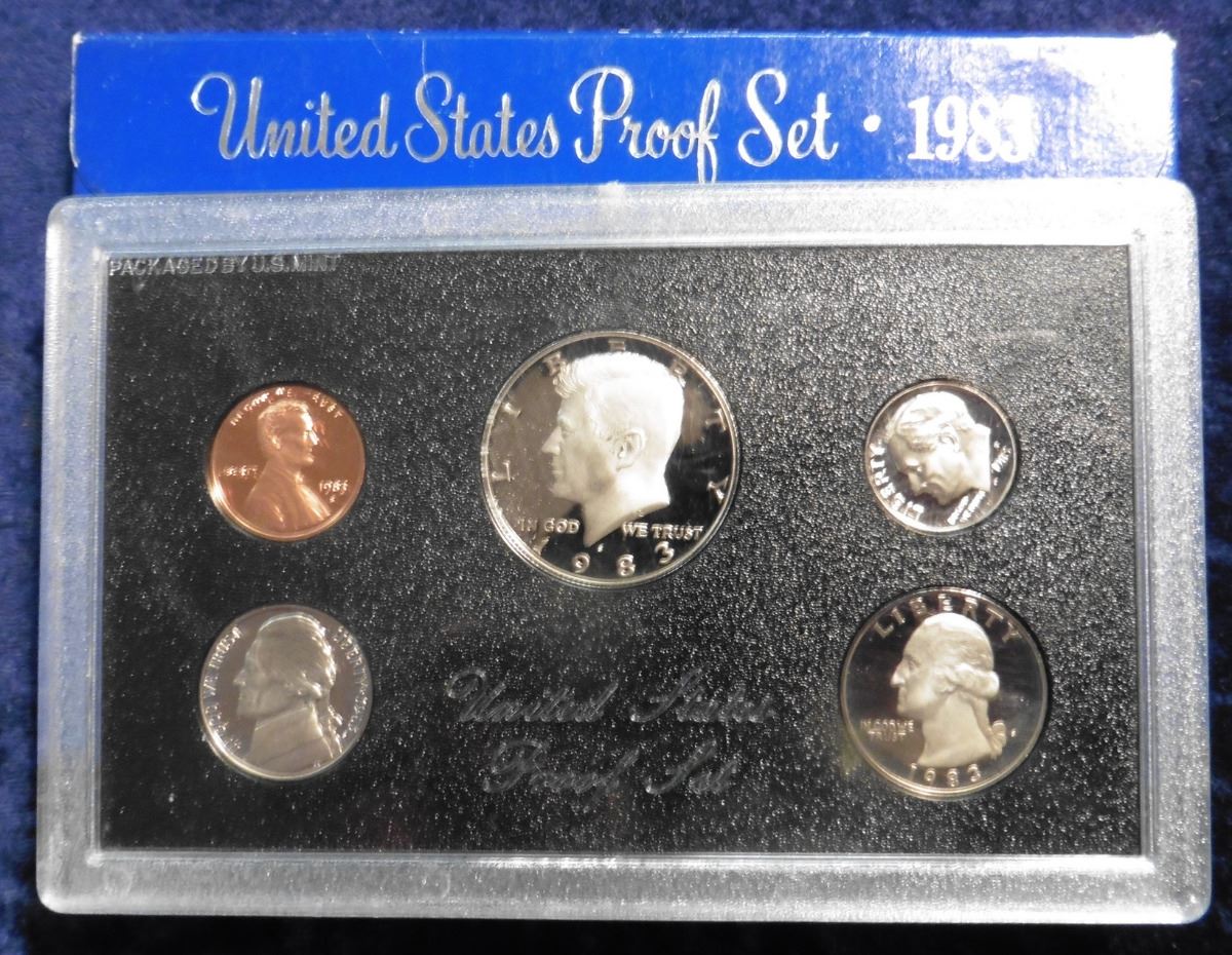 1983 S U.S. Proof Set. Original as issued.