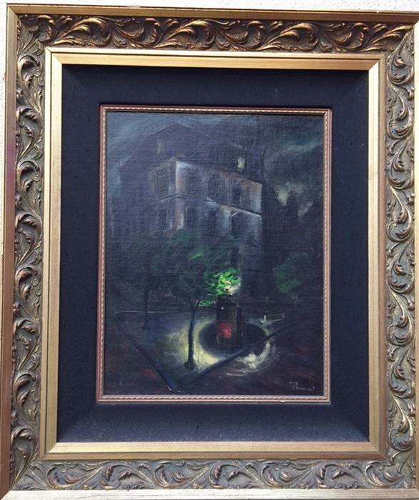 DON STEWART 20th C Artist Oil PAINTING Louisiana Listed Artist Framed