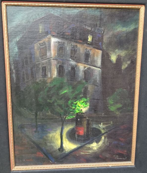 DON STEWART 20th C Artist Oil PAINTING Louisiana Listed Artist Framed