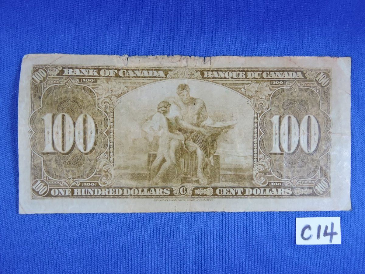 1937 Canada 100 Dollar Bill