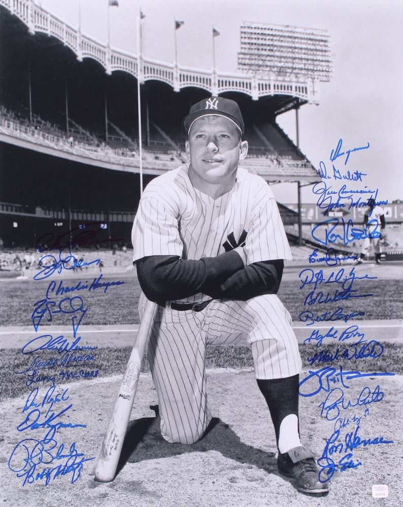 New York Yankees 16x20 Photo Signed by (27) with Gaylord Perry, Charlie ...