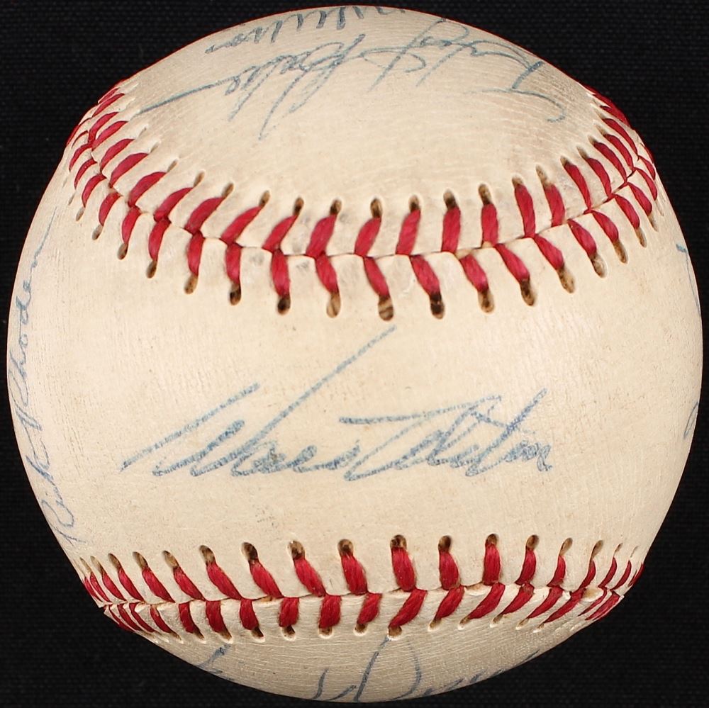 1976 Dodgers Team-Signed Baseball with (14) Signatures Including Al ...