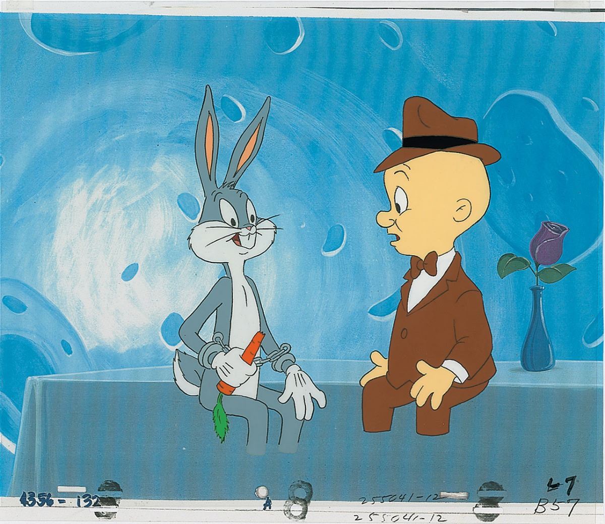 Bugs Bunny And Elmer Fudd Production Cels From The Bugs Bunny Show