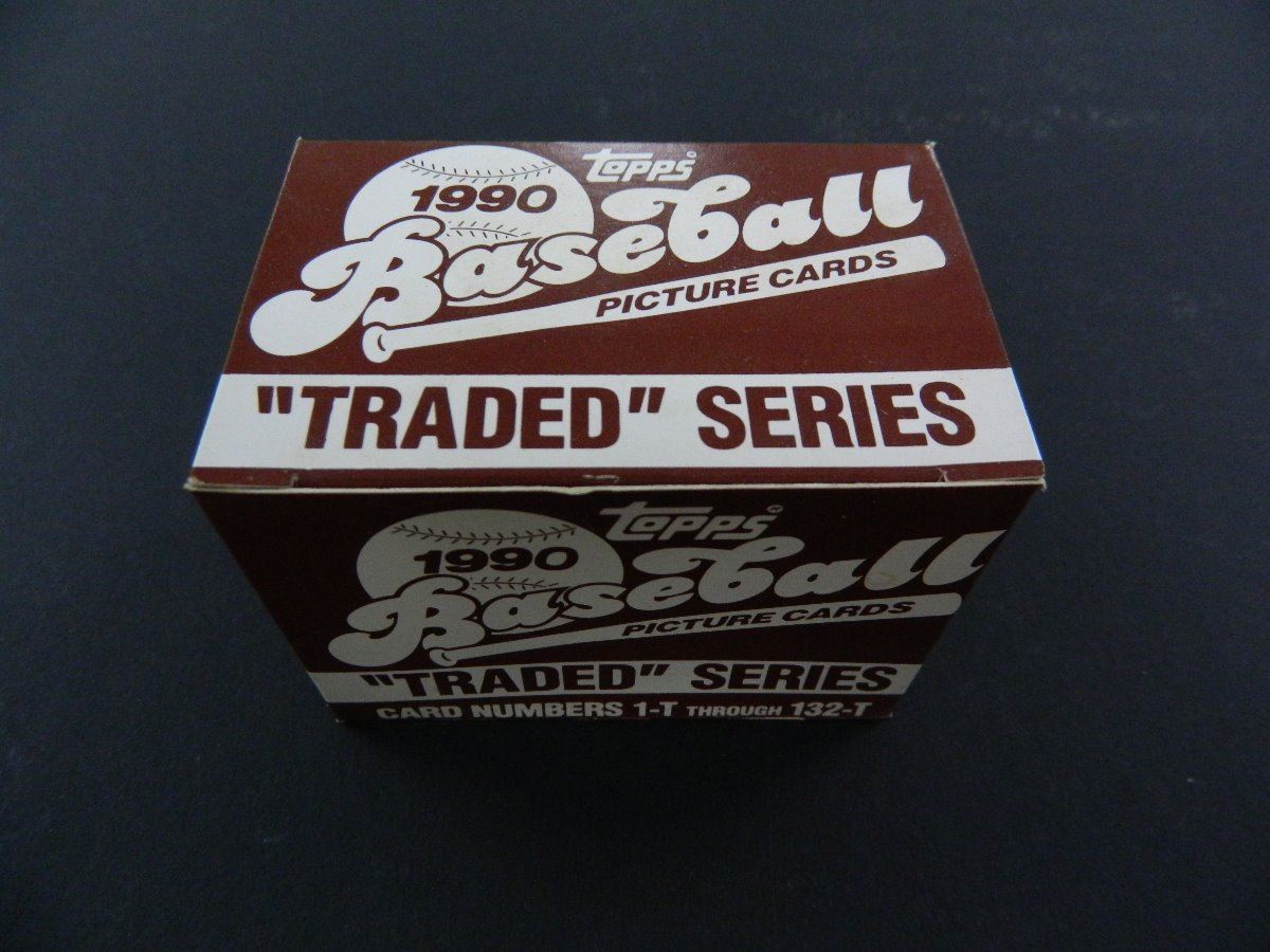 1990 Topps Baseball Traded Series Card #1t-132t, 132 Cards, Unopened