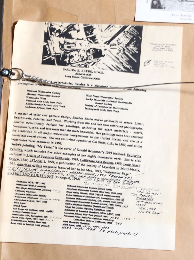 Sandra E. Beebe, Gallery Corner, Watercolor