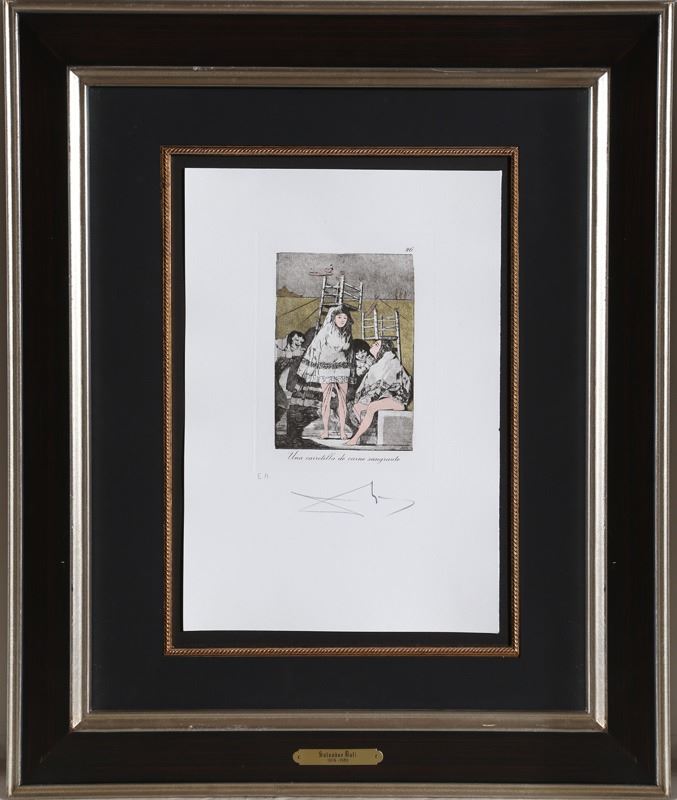 Salvador Dali, Les Caprices de Goya 26 - Una Carretilla de Carne ...
