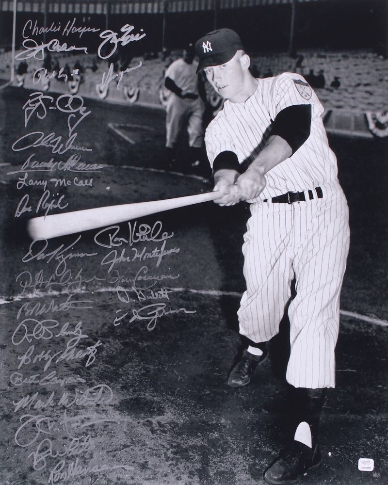 New York Yankees 16x20 Photo Signed by (24) with Charlie Hayes, Larry McCall, Bobby Shantz (JP's Spo