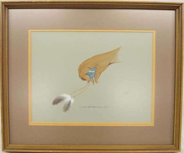 1975 Original Seminole Creek Painting, Jonny Hawk