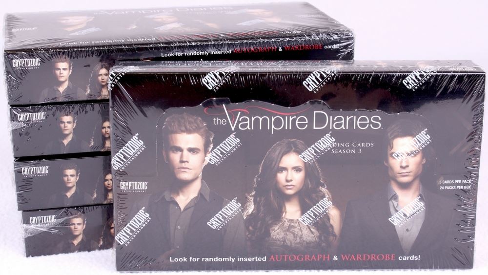 Lot of (5) 2015 Cryptozoic The Vampire Diaries Season 3 Trading Cards Boxes