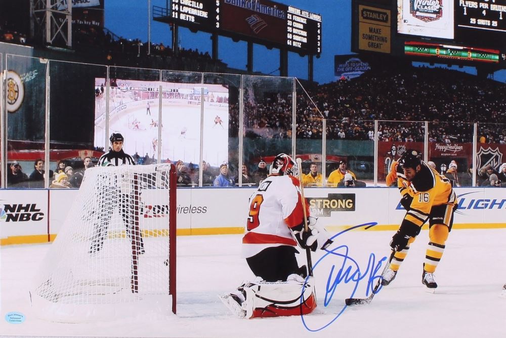 Derek Sanderson Signed Bruins 12x18 Photo (Hollywood Collectibles COA)