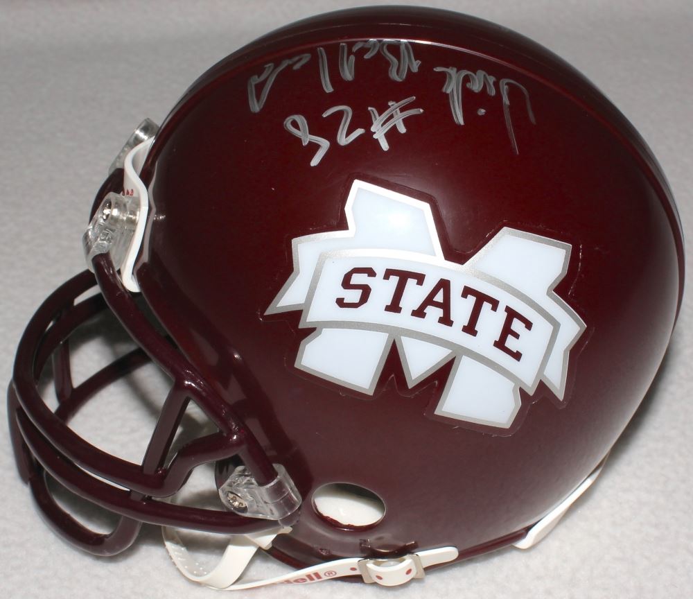 Vick Ballard Signed Mississippi State Mini-Helmet Inscribed "Go Dawgs ...