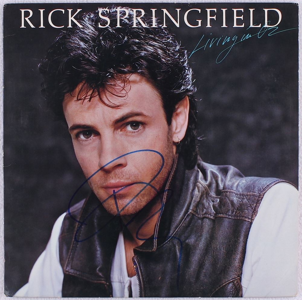Rick Springfield Signed "Living on Oz" Record Album (JSA COA)