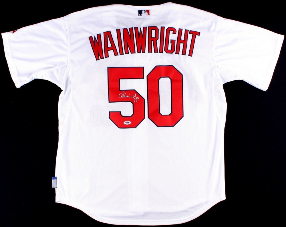 Adam Wainwright Signed Cardinals Jersey (PSA COA)