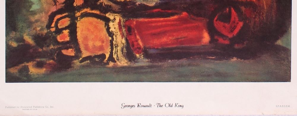 Georges Rouault "The Old King" Vintage 1960s 19x29 LE Official ...