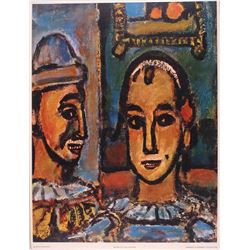 Georges Rouault "Heads of Two Clowns" Vintage 1960s 18x24 LE Official ...