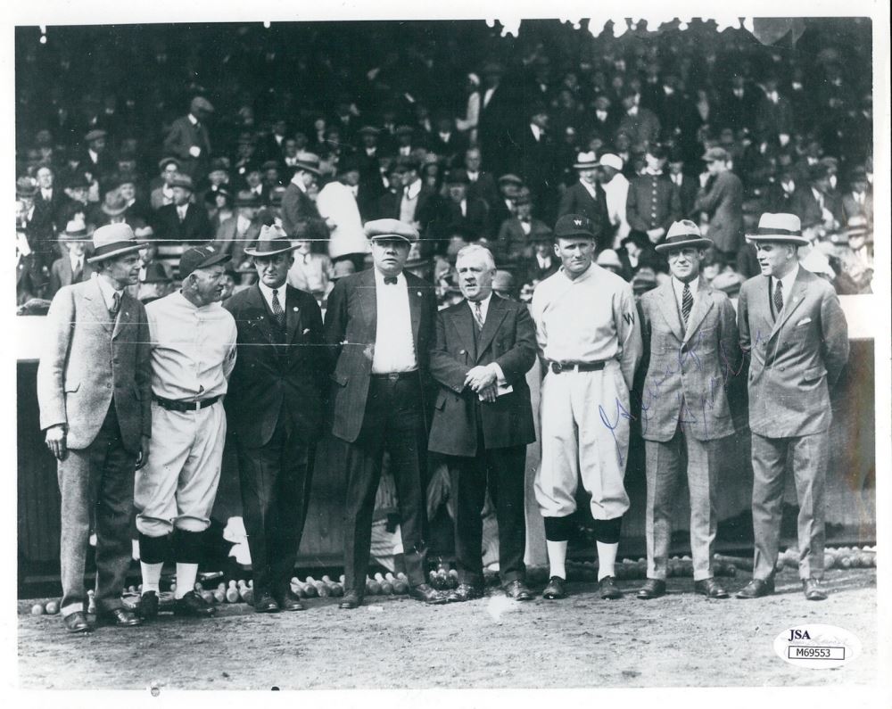 George Sisler Signed Senators 8x10 Photo (JSA COA)