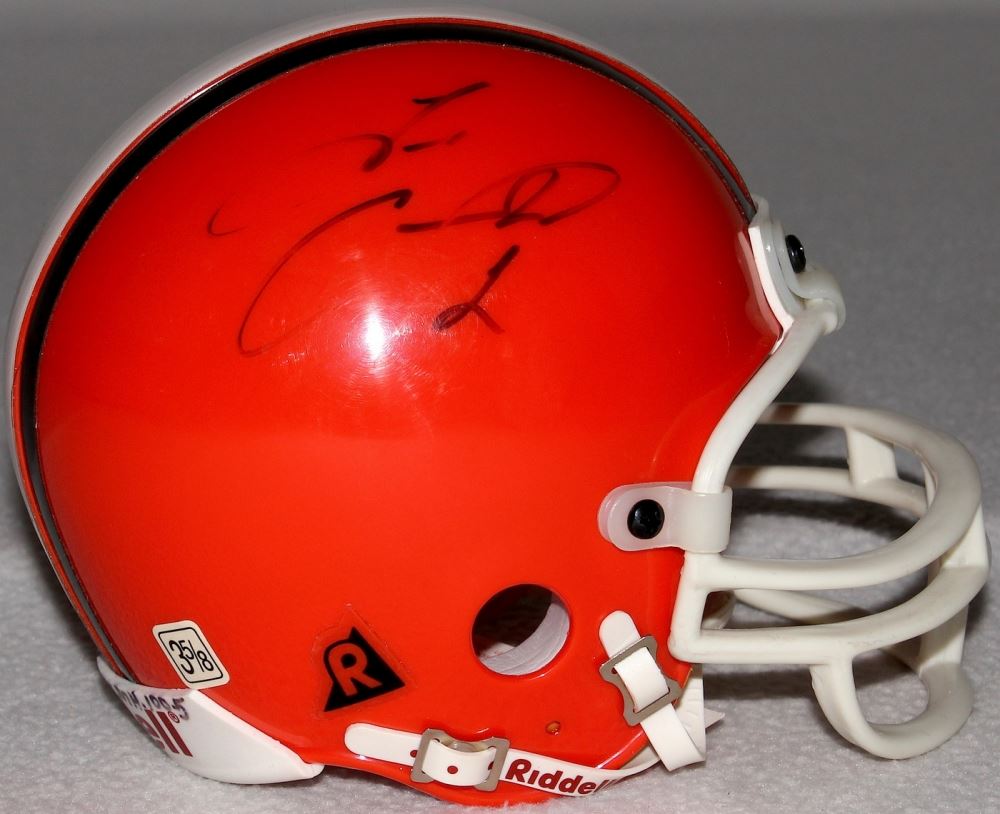 Tim Couch Signed Browns Mini-Helmet (TSC COA)