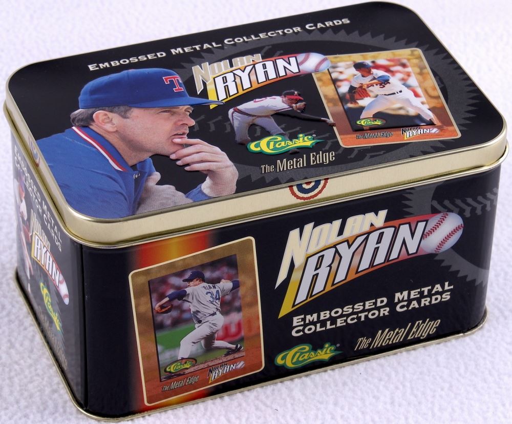 Set of (10) 1995 Classic Nolan Ryan Embossed Metal Collector Cards in ...
