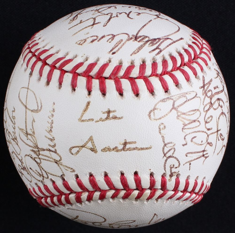1993 Blue Jays Team-Signed OAL Baseball with (32) Signatures Including ...