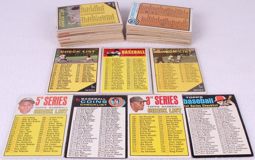 Lot of (113) Vintage Checklist Baseball Cards with 1961 Topps #361 ...