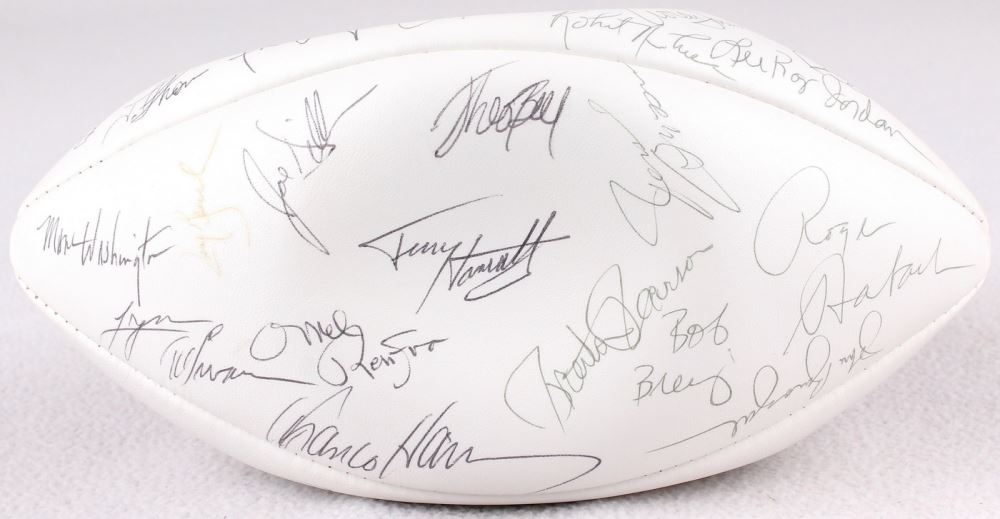 Multi-Signed White Panel Football with (28) Signatures Including Franco ...