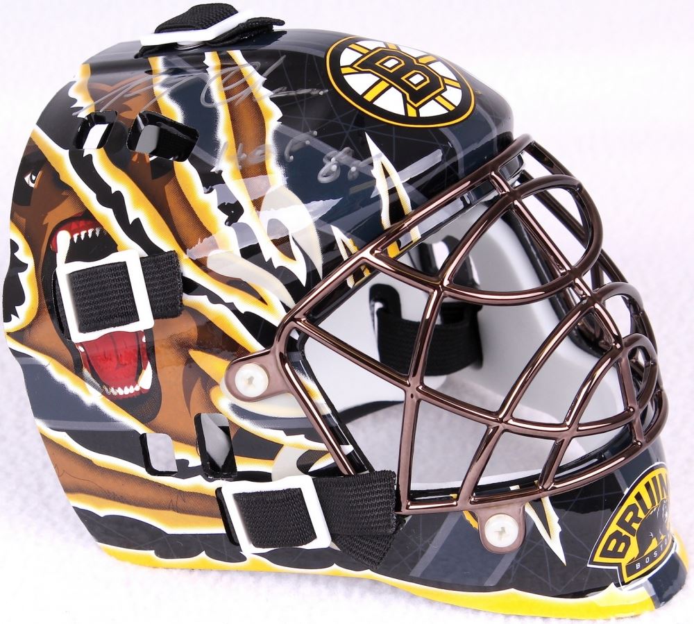 Gerry Cheevers Signed Bruins Mini Goalie Mask Inscribed "HOF 85 ...