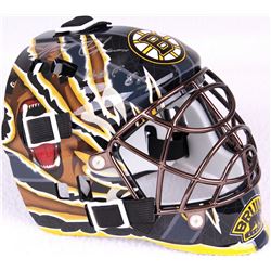 Gerry Cheevers Signed Bruins Mini Goalie Mask Inscribed "HOF 85 ...