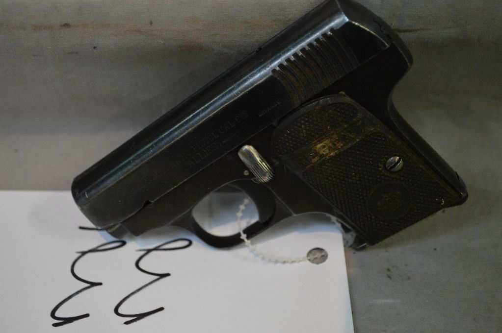 Allies Model Automatic Pistol 6.35 mm cal 6 shot Automatic Pistol w/ 95 ...
