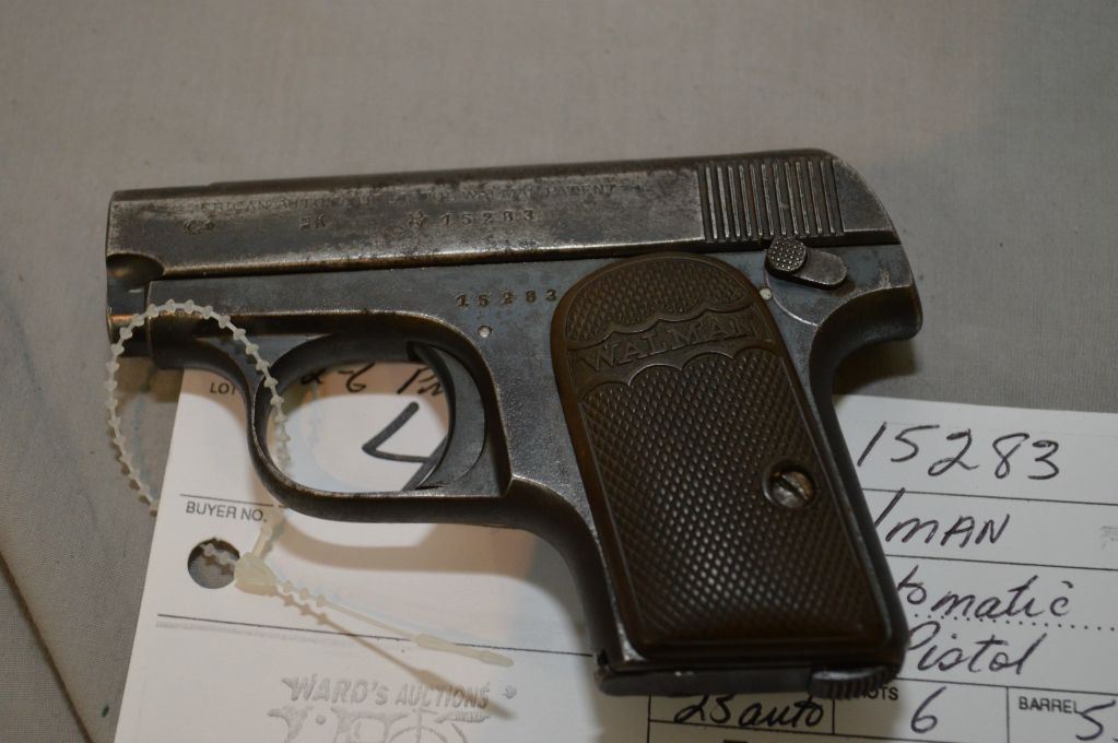 Walman ( Arizmendi Y Goenaga ) Model American Automatic Pistol . 25 ...