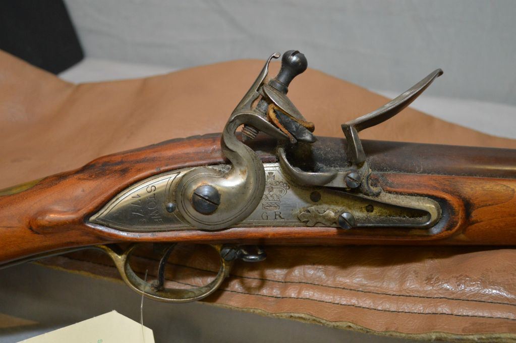 Stowe 1776 Marked .75 Flintlock cal Full Wood Military Musket w/ 42 ...