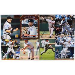 Lot of (8) Signed Tigers 8x10 Photos With Joel Zumaya, Frank Tanana ...