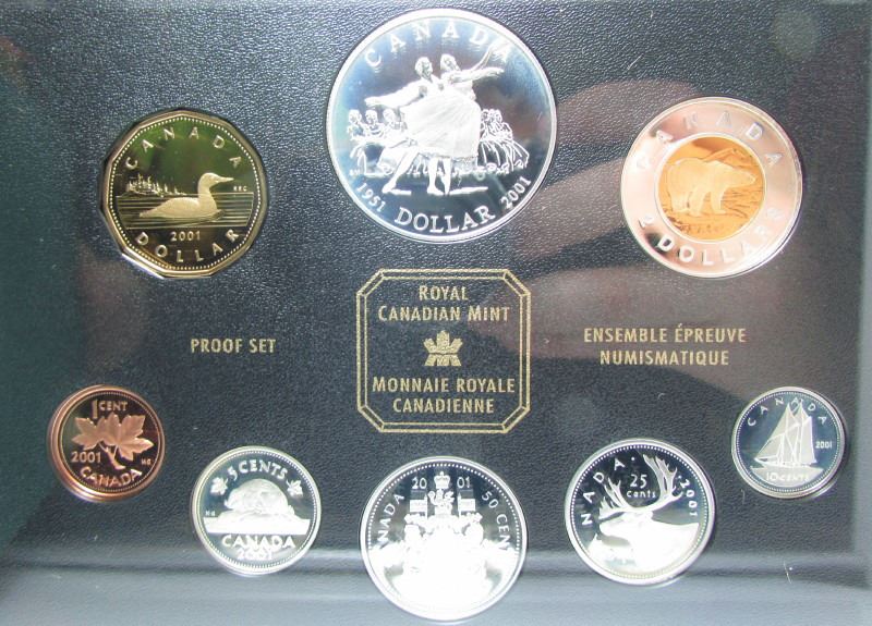 2001 Canada Proof Coin Set - 50th Anniversary Of The National Ballet Of ...