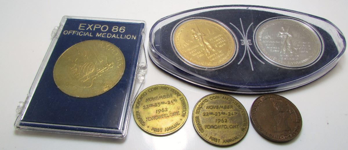 Lot Of Various Medals - Expo 86, Mining Medals - Coin & Stamp ...